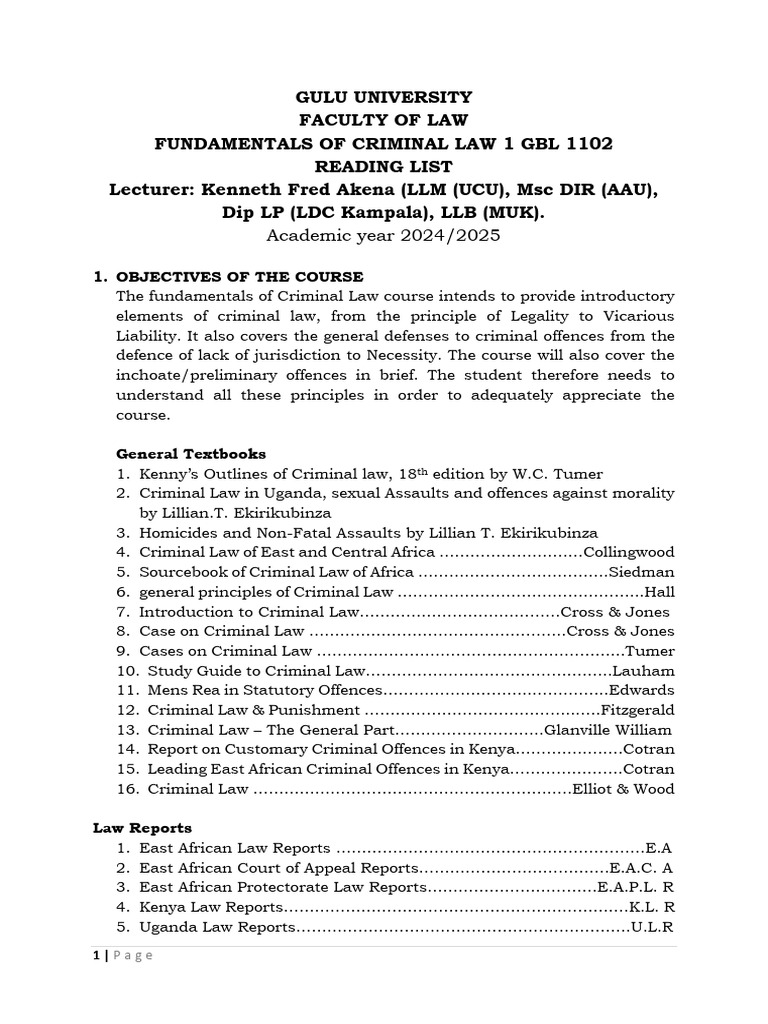 Fundamentals of Criminal Law | PDF | Magistrate | Mens Rea Fundamentals of Criminal Law | PDF | Magistrate | Mens Rea
