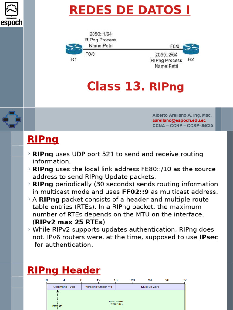 Advanced RIPng Configuration Guide | PDF | I Pv6 | Internet