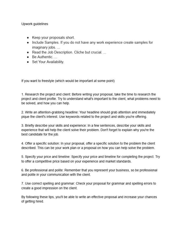 Upwork Proposal Templates 2024 | PDF | Human Communication