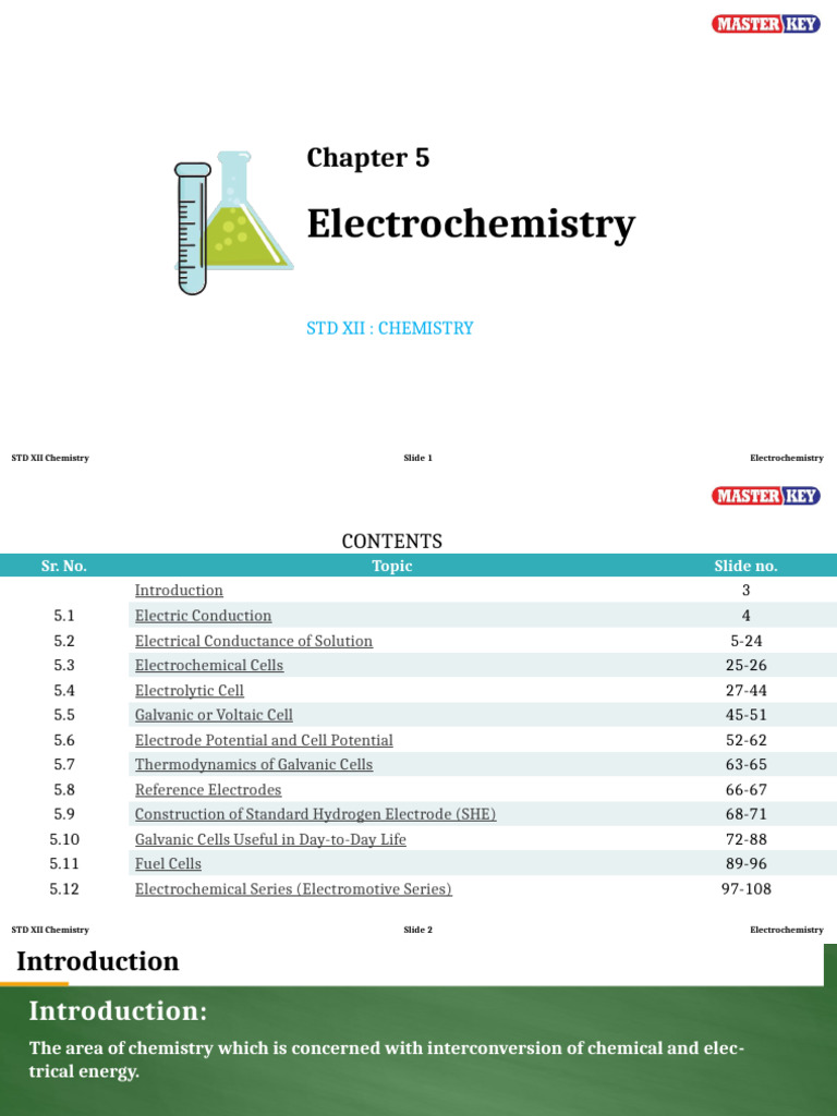 XII Chemistry CHP 5 | PDF | Electrochemistry | Anode