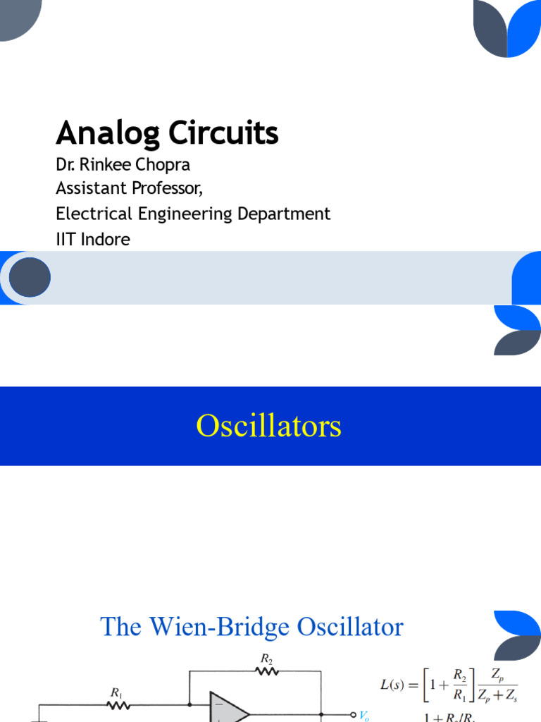 EE204 L14 - Socillators | PDF
