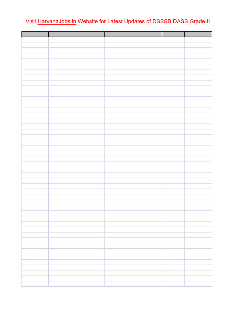 DSSSB DASS Grade 2 Post Code 90 09 List of Eligibl 231127 170454 | PDF