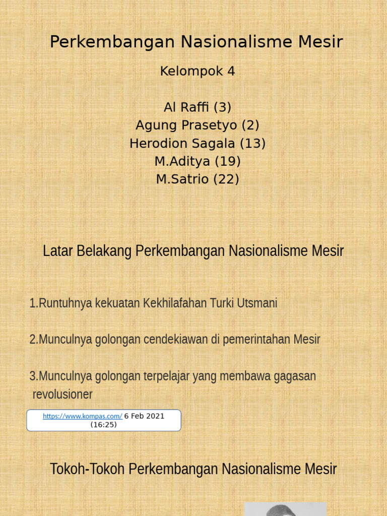 Perkembangan Nasionalisme Mesir | PDF | Ilmu Sosial | Sejarah