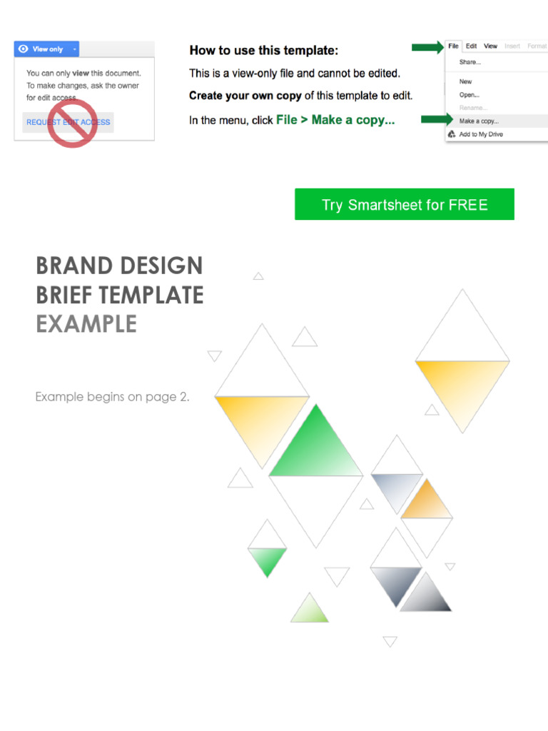 IC Brand Design Brief Template Example - Google Docs | PDF | Brand ...