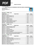 BCA Student Grade History Report | PDF | Computer Programming | Databases