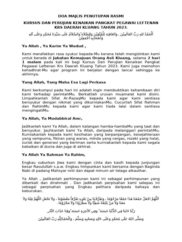 DOA Kursus | PDF