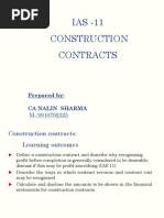IND AS - 11 Construction Contracts | PDF | Revenue | Income Statement