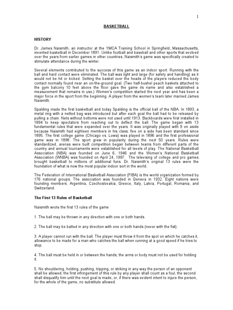 Basketball Handout 11-12 | PDF | Basketball Positions | Referee