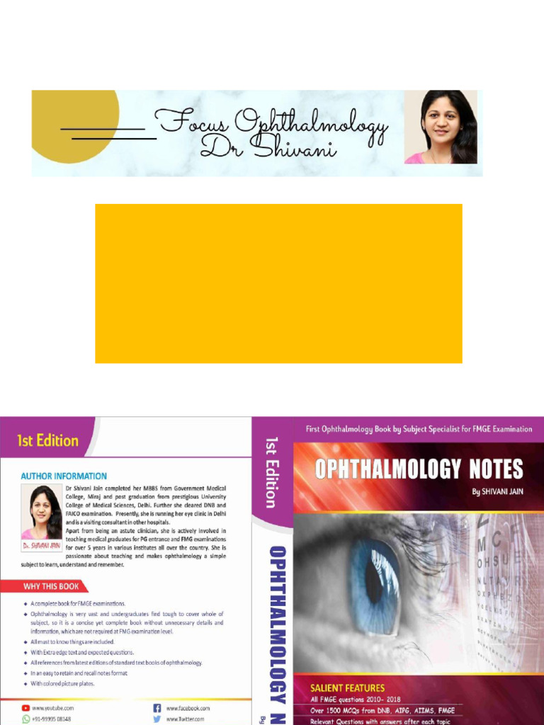 Optha Shivani Mam | PDF | Cataract | Human Eye