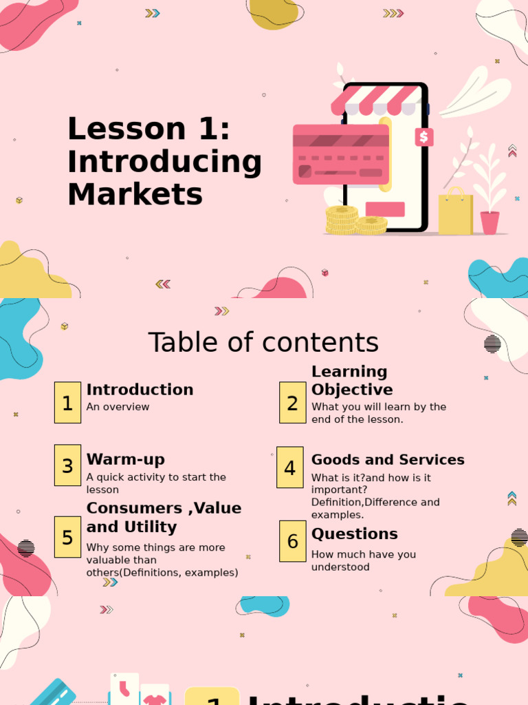 Lesson 1 Markets in The Uae Moral Education by Minha and Iffath | PDF ...