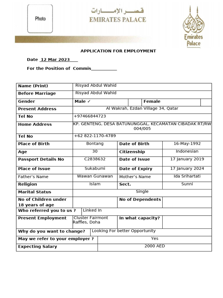 EP FORMS Outside The Country . | PDF
