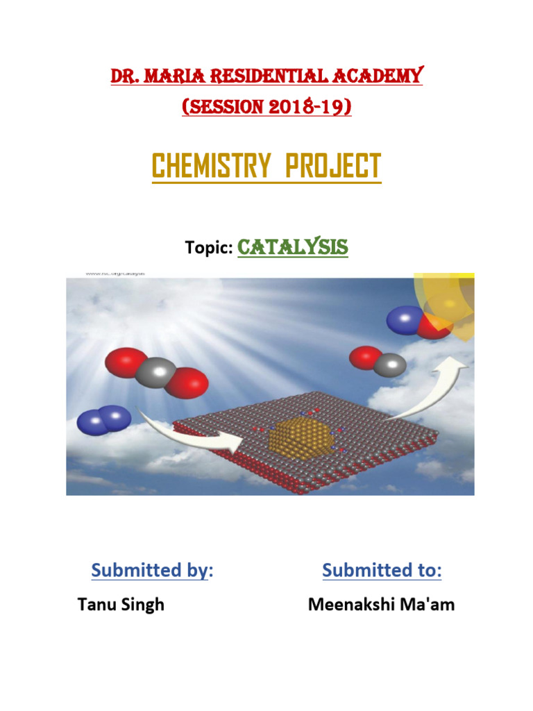 che project file (1) | PDF | Catalysis | Chemical Reactions