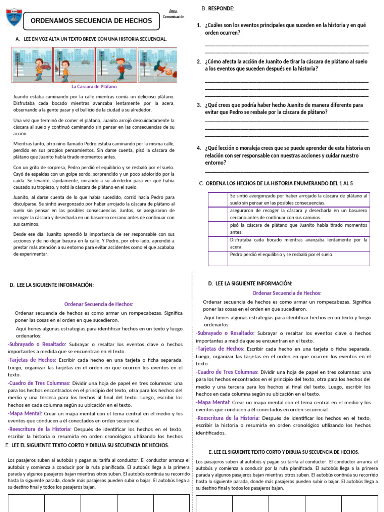 Ordenando Hechos de Historias | PDF