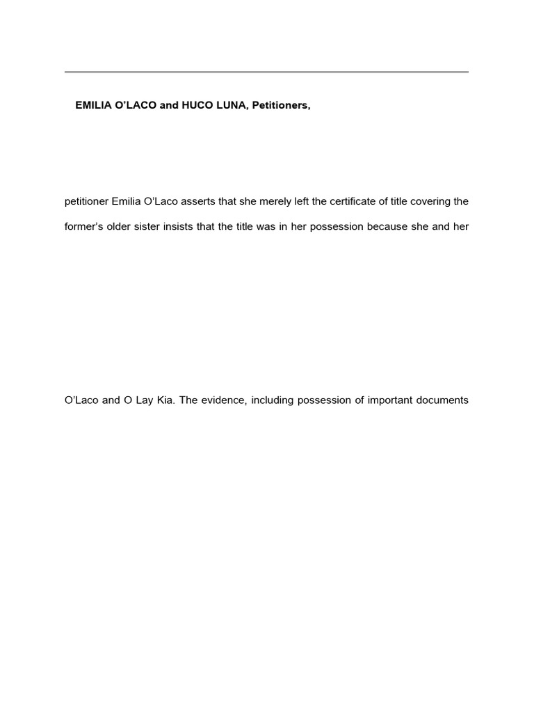 CD59 - Olaco vs. CA 220 SCRA 656 | PDF | Law