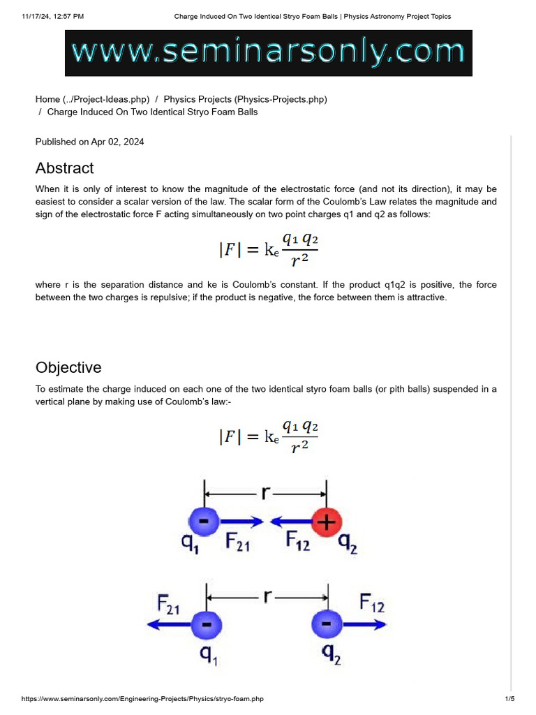 Charge I111 | PDF | Electric Charge | Force