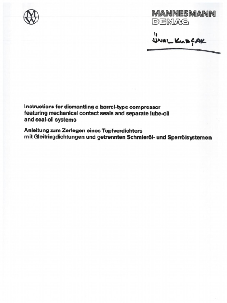 Comp. Disassembling Manual | PDF