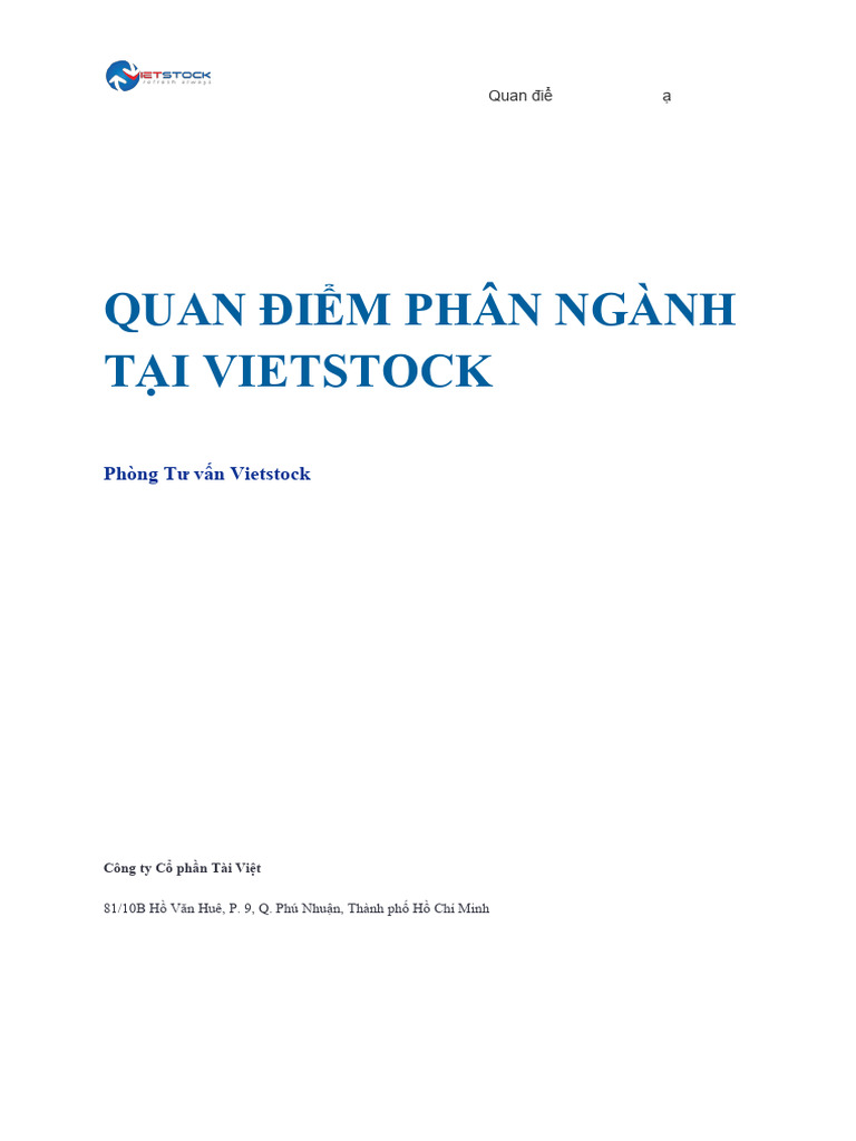 Vietstock - Phuong Phap Luan Phan Nganh VSSector GICS - v2024 | PDF