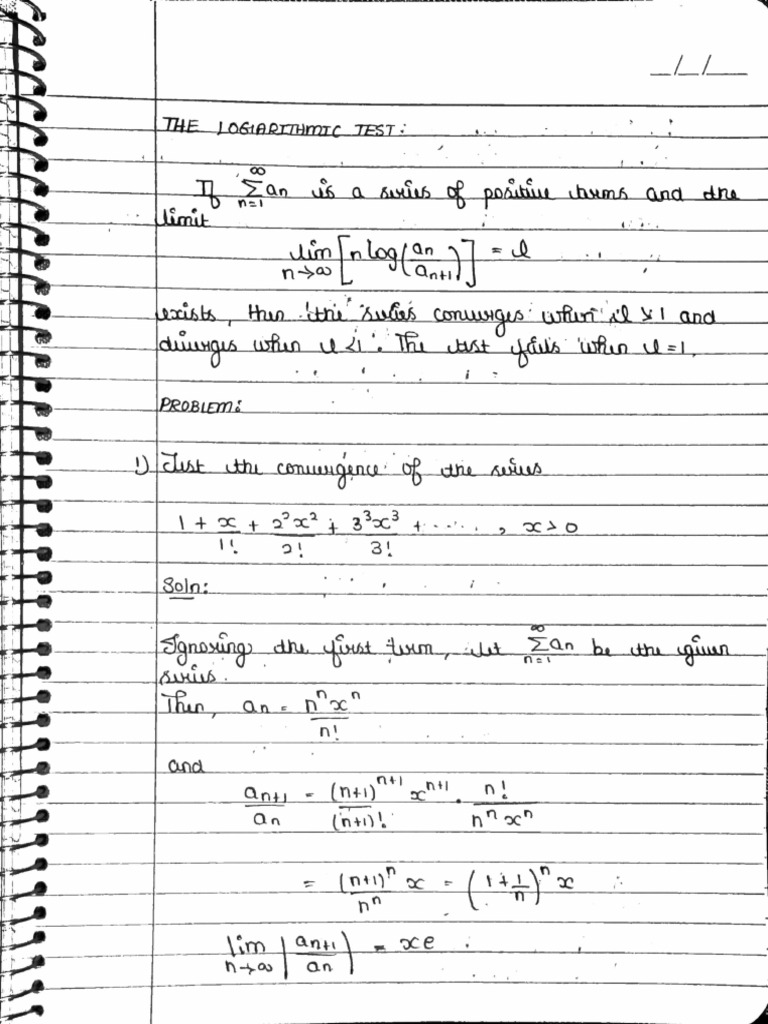 Logarithmic Test | PDF