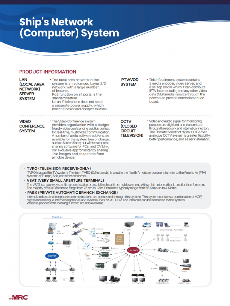 (MRC) Ship Network System | PDF