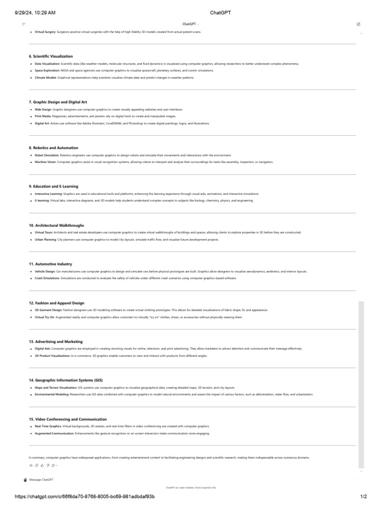 computer graphics | PDF | Graphics | Simulation