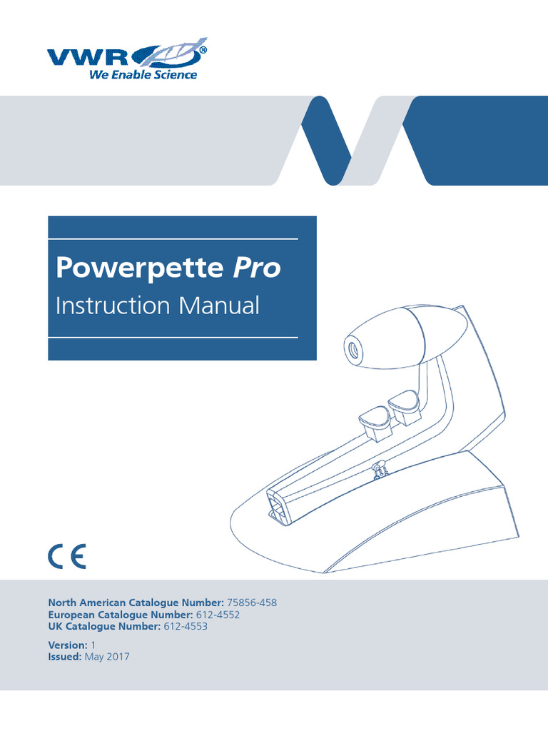Manual VWR Powerpette Pro 090617 | PDF | Battery Charger | Electricity