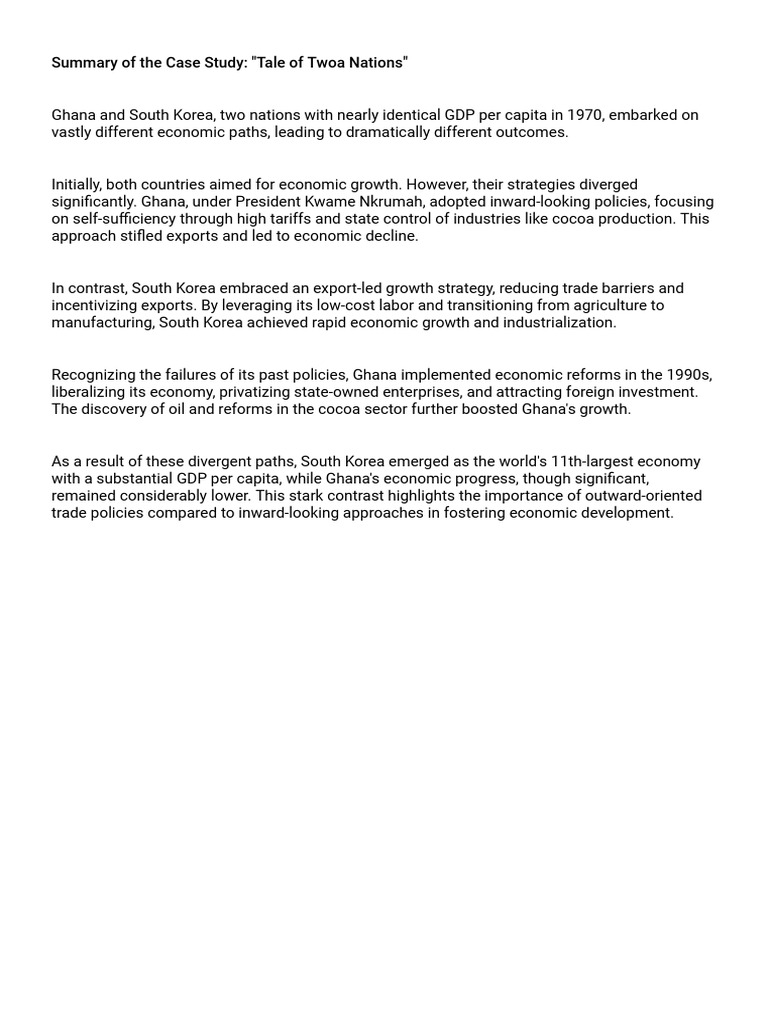 Case Study Summary | PDF | Finance & Money Management