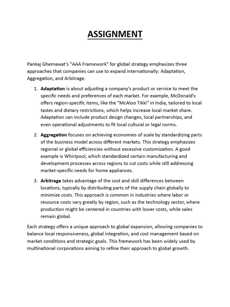 Assignment: Adaptation | PDF | Finance & Money Management