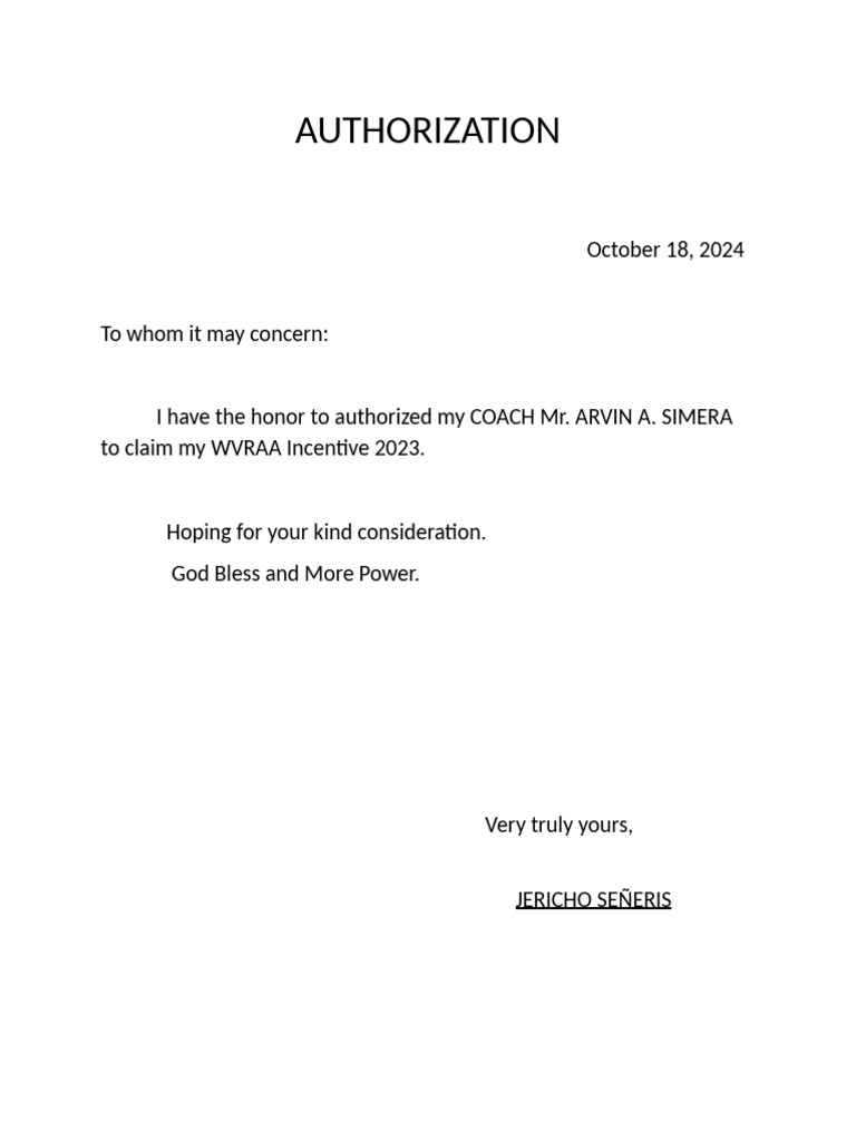 Authorization | PDF | Law