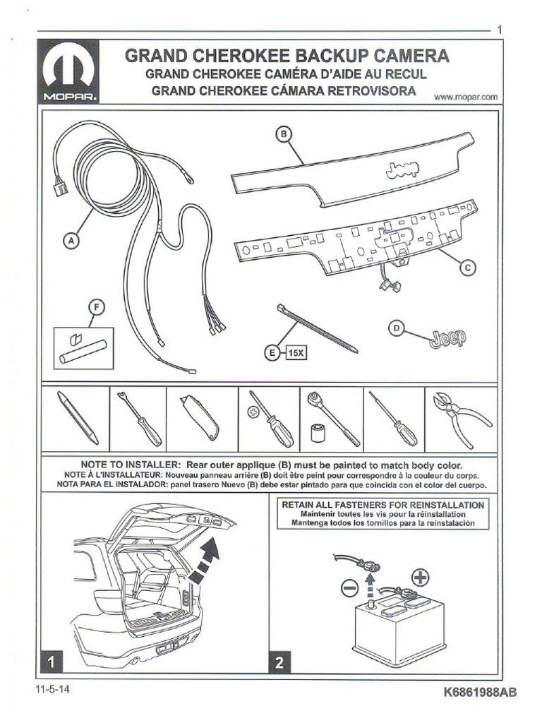 Reverse Camera Install | PDF