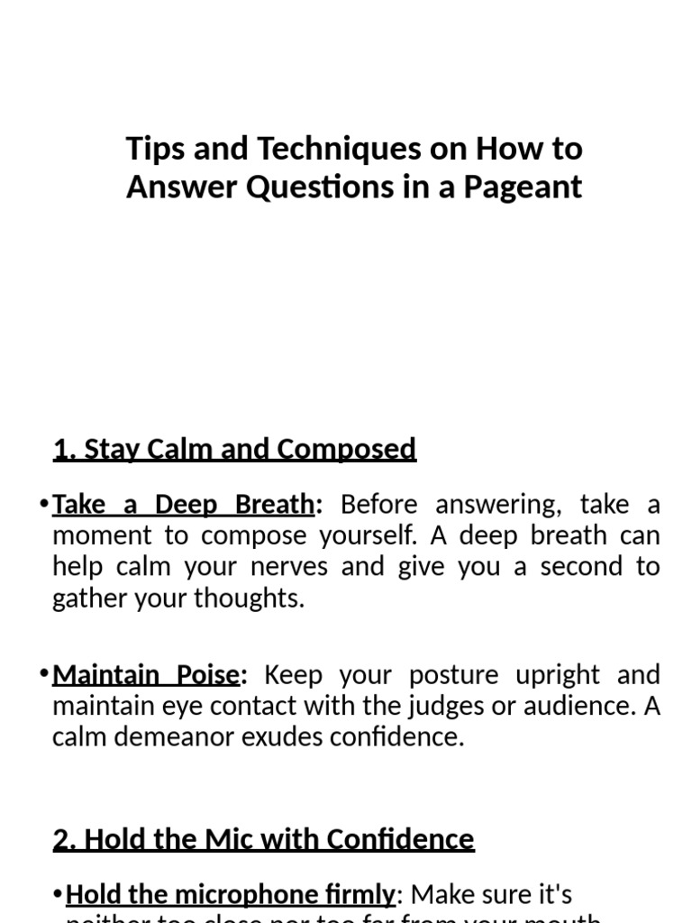 Tips and Techniques On How To Answer Questions | PDF | Self-Improvement