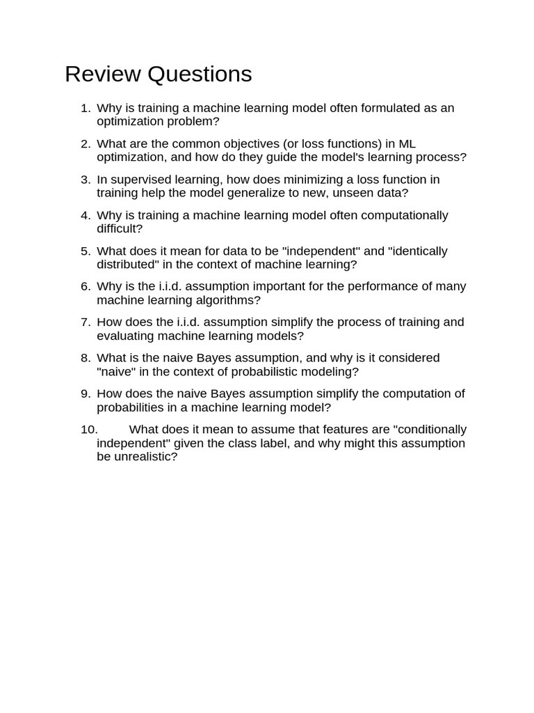 Review Questions | PDF