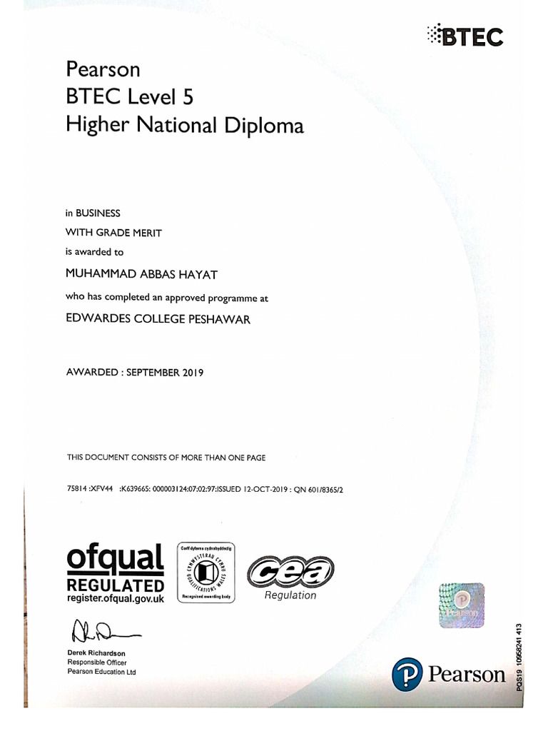 HND Diploma Scanned | PDF
