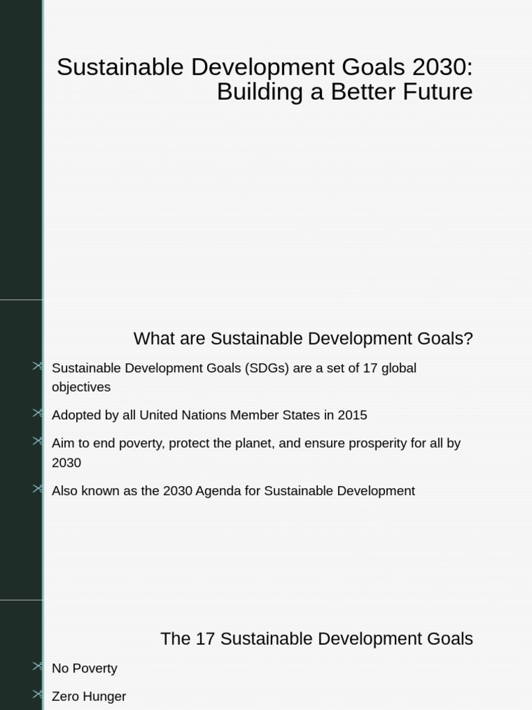 Sustainable Development Goals Overview | PDF | Sustainability ...