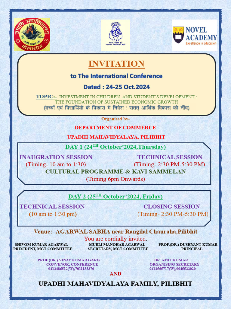 Invitation Card Final | PDF | Science & Mathematics