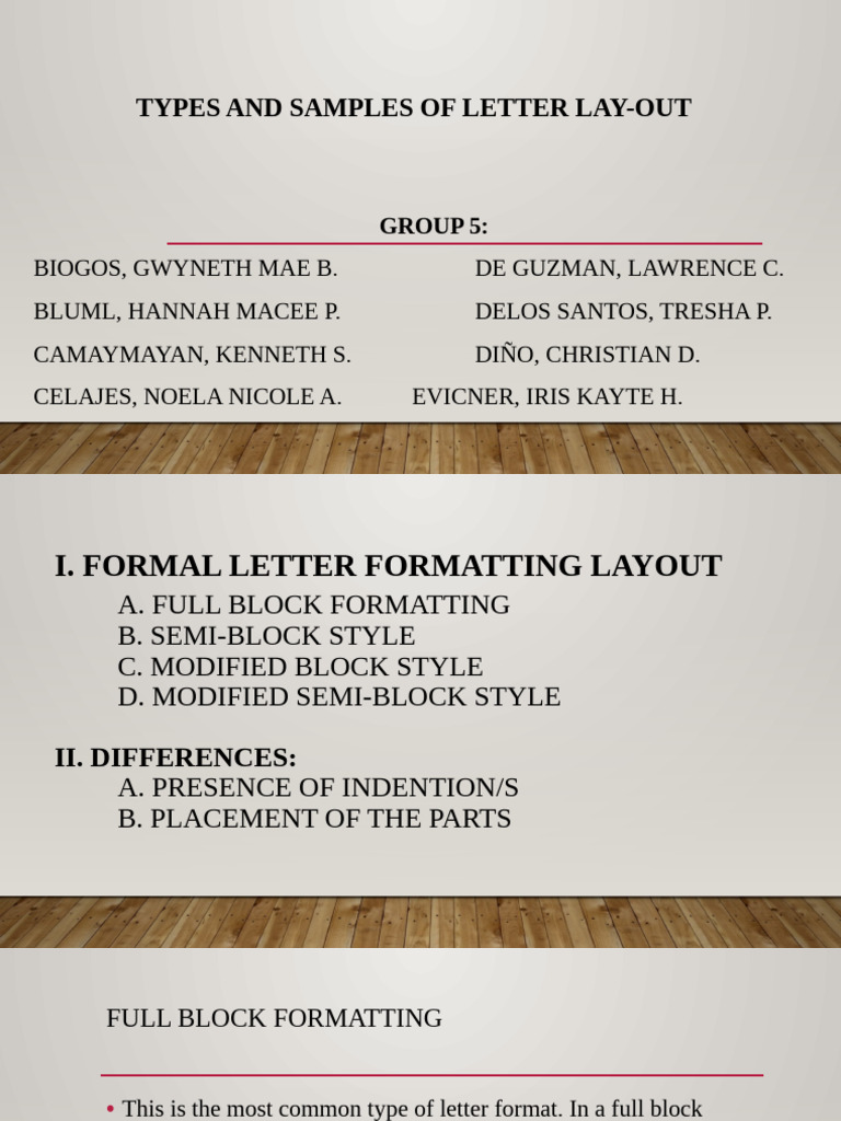 Formal Letter Layouts Explained | PDF | Paragraph | Text