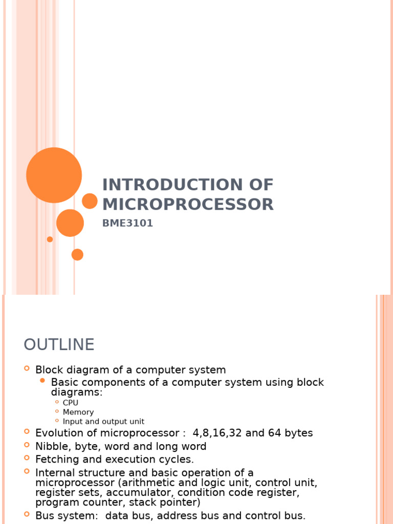 Microprocessor Basics and Functions | PDF | Central Processing Unit ...