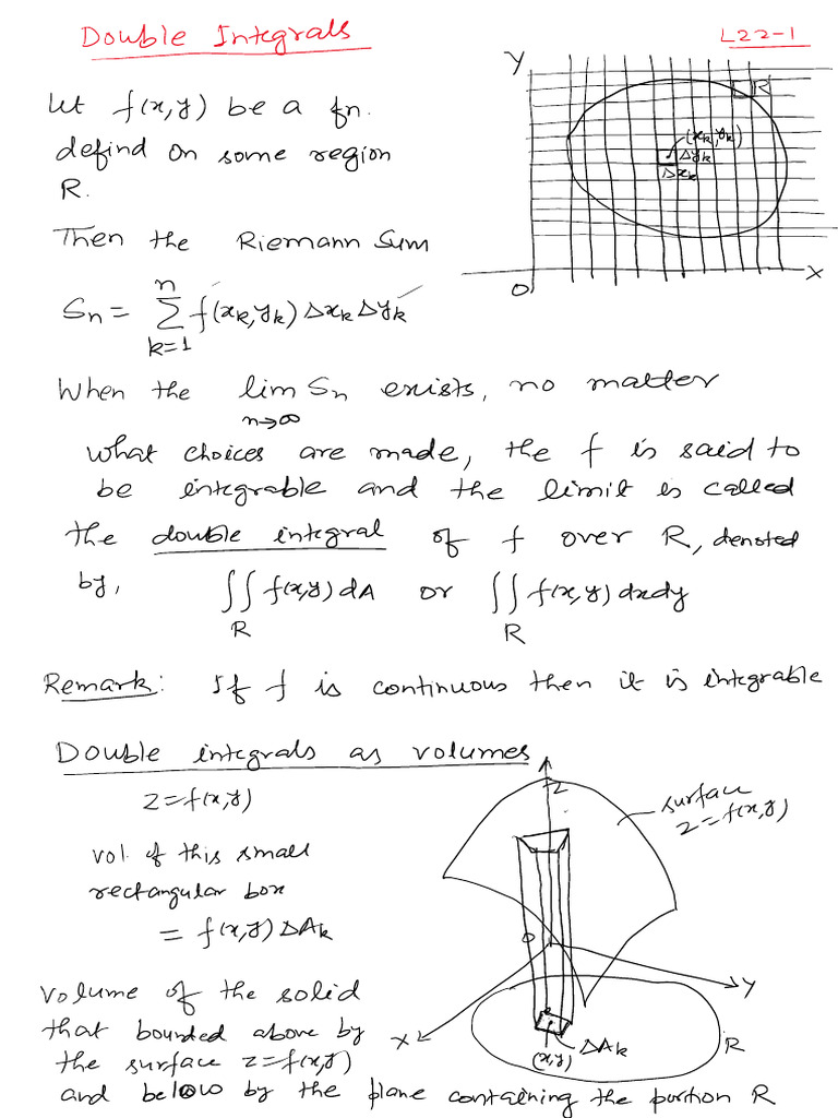 L22 Double Integrals | PDF