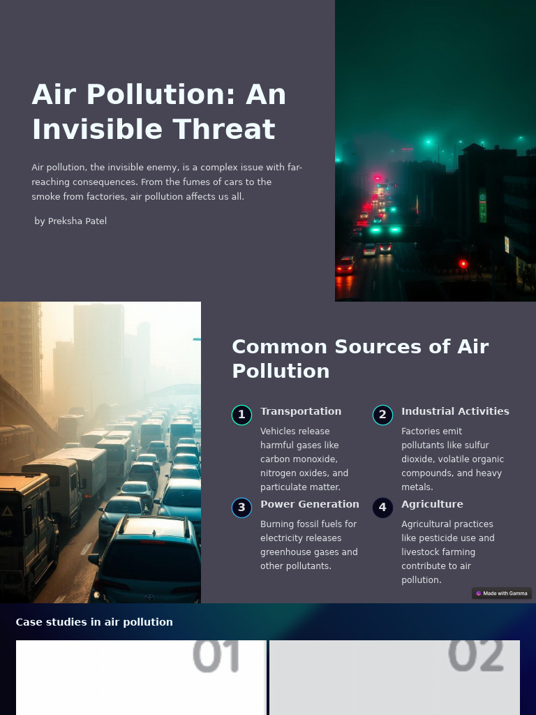 Air Pollution An Invisible Threat 3 | PDF | Air Pollution | Atmosphere ...