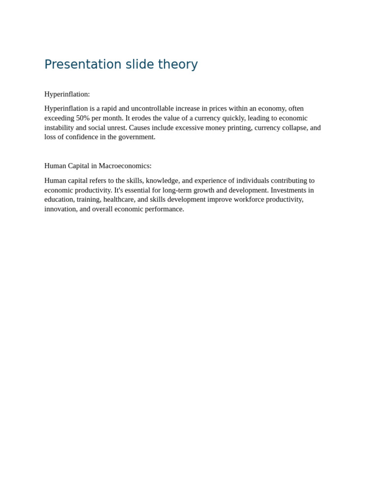 Presentation Slide Theory | PDF