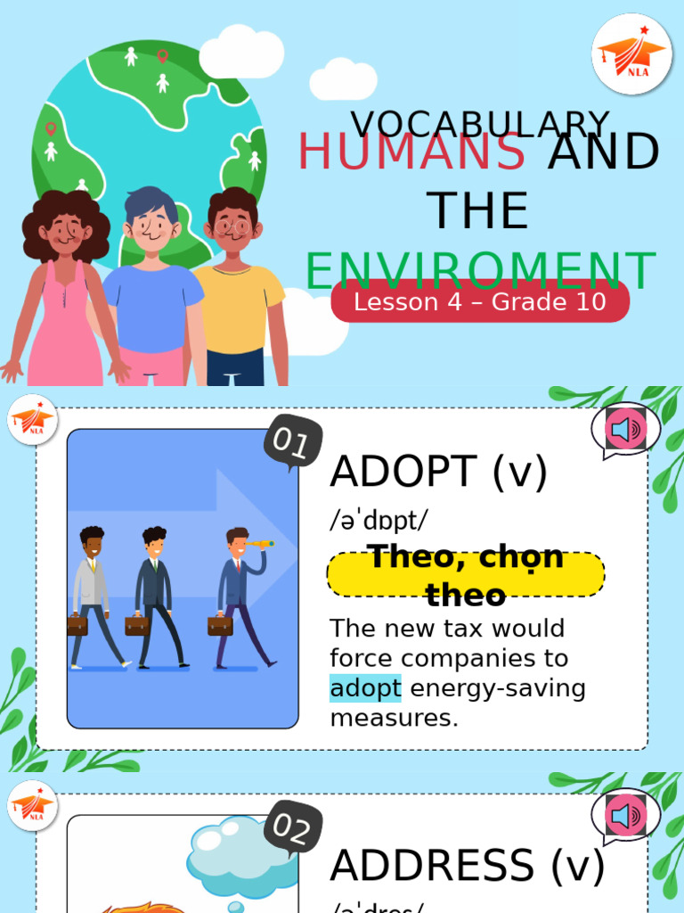 10a Lesson 4 Vocab 2023 | PDF | Erosion | Environment