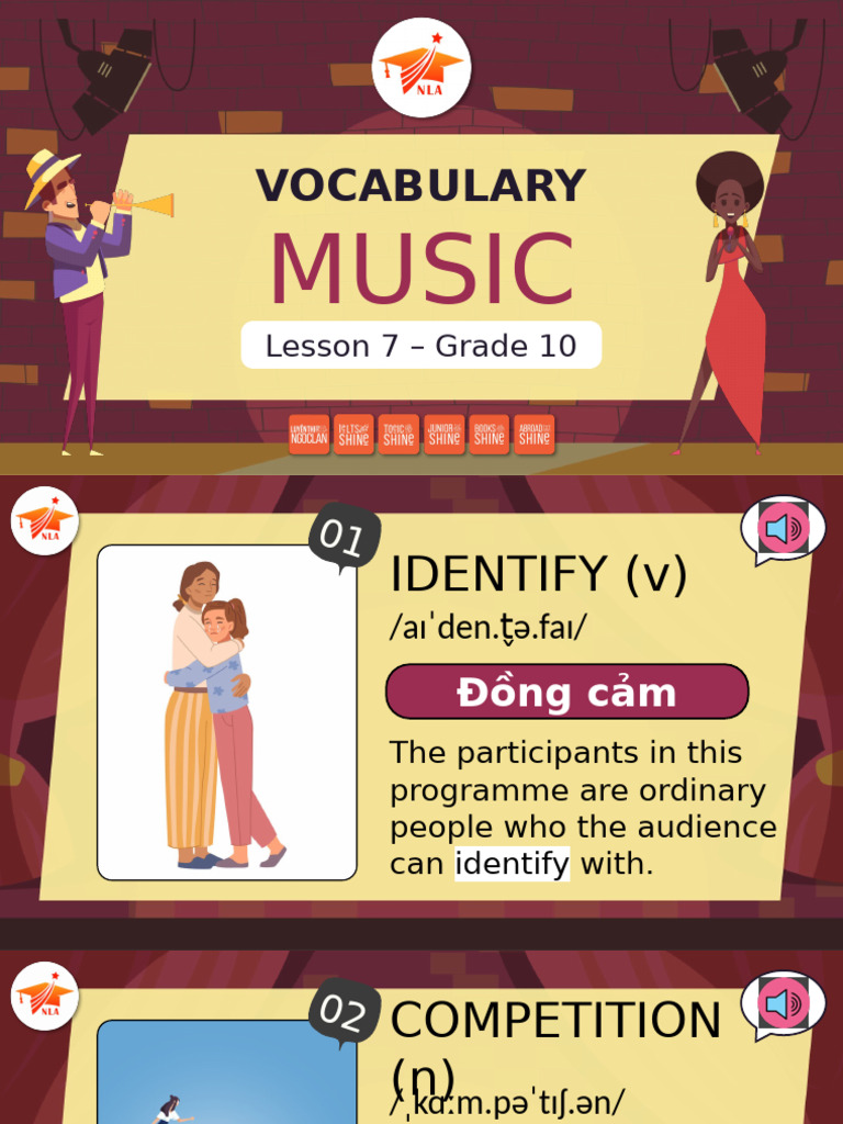 10a Lesson 7 Vocab 2023 | PDF | Performing Arts