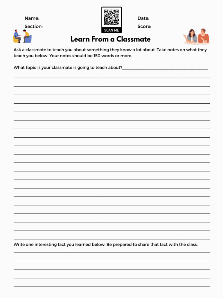 Learn From A Classmate (Notes) | PDF | Career & Growth