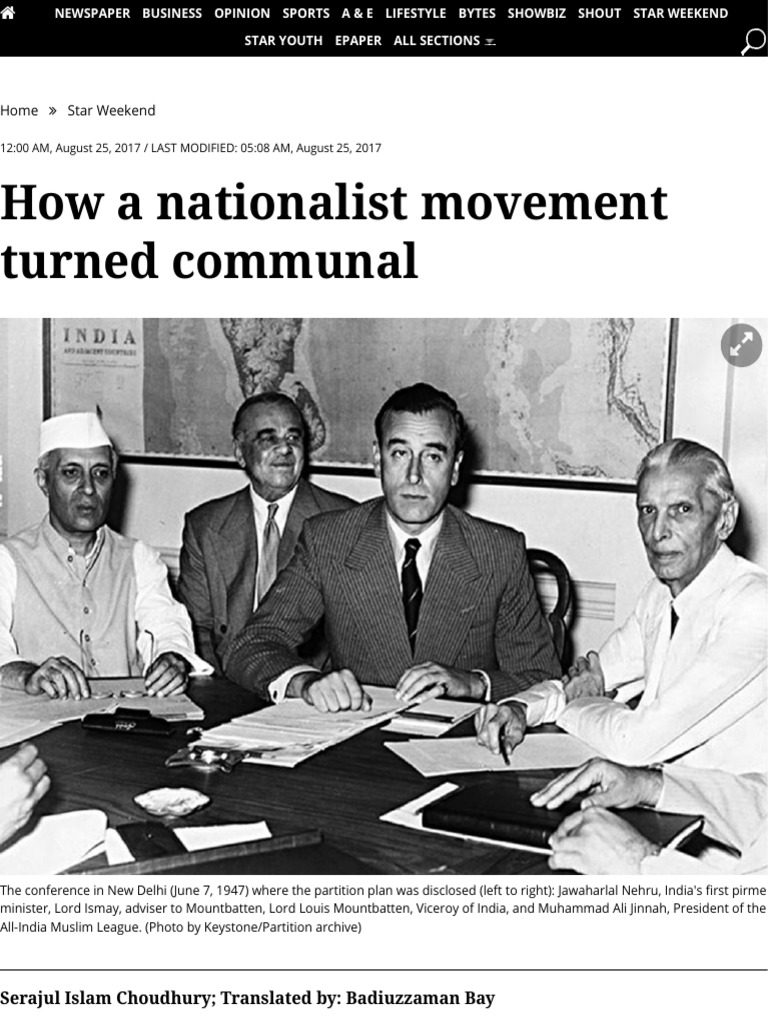 Partition of India | PDF | Partition Of India | British Raj