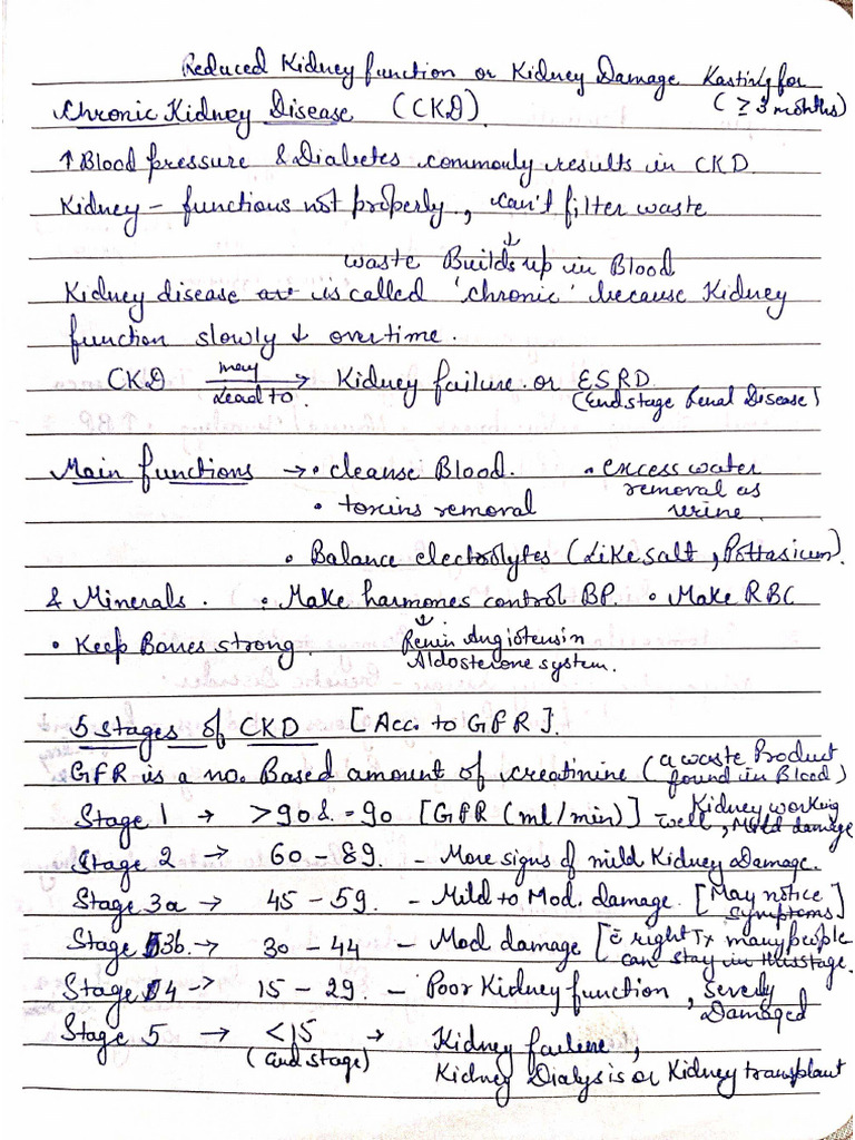 CKD Notes | PDF