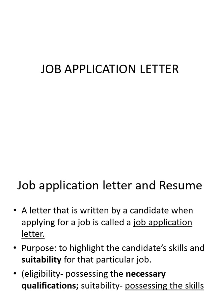 8 Job Application Letter | PDF | Résumé | Skill