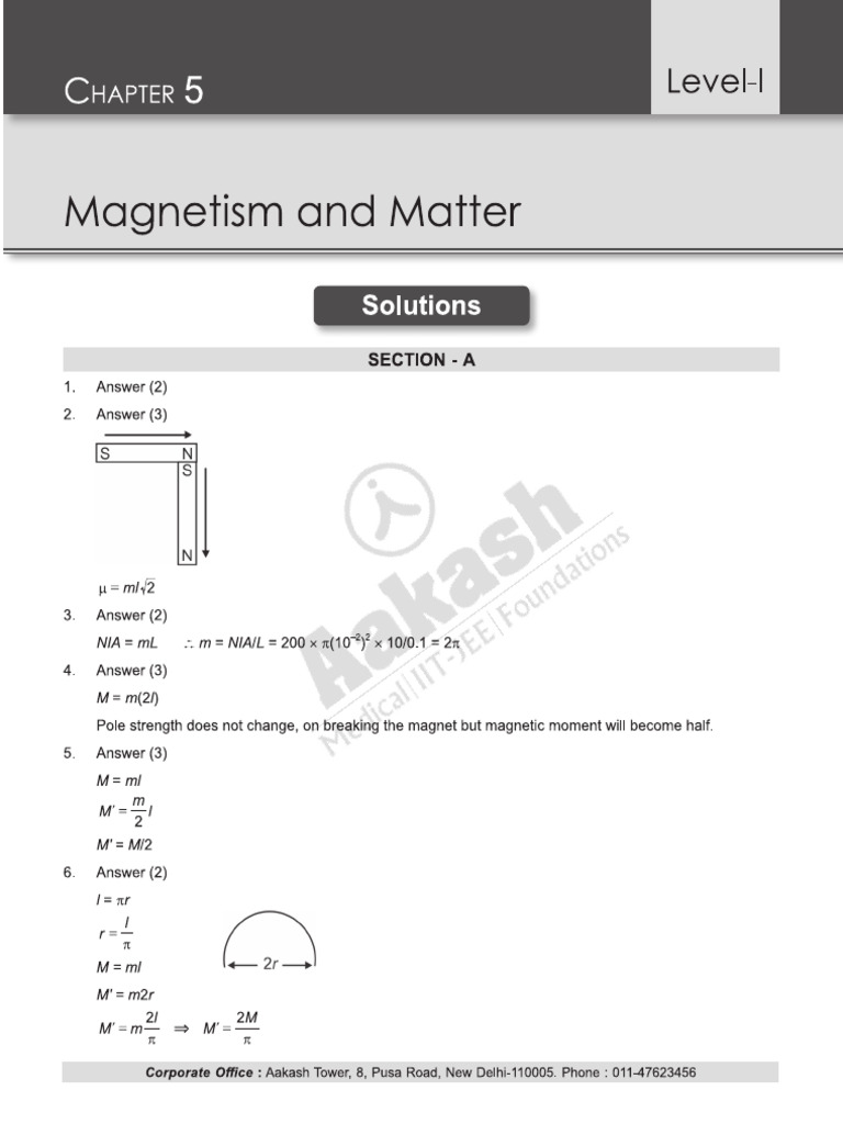 CLS MED 24 25 XII Phy Package 2 Level 1 Chapter 5 (1) Unlocked | PDF