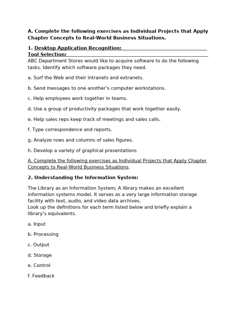 Real World Application | PDF