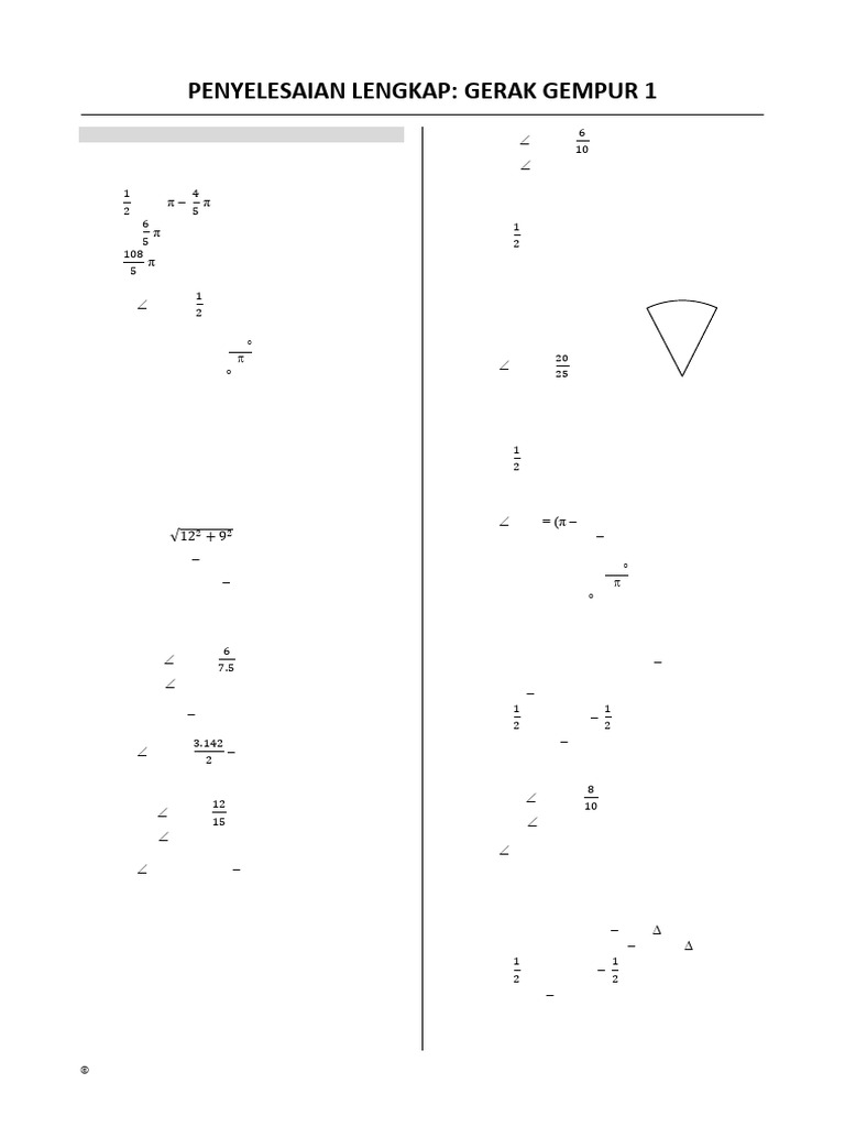01 Jaw Bab 1 Sukatan Membulat | PDF | Area | Physical Quantities