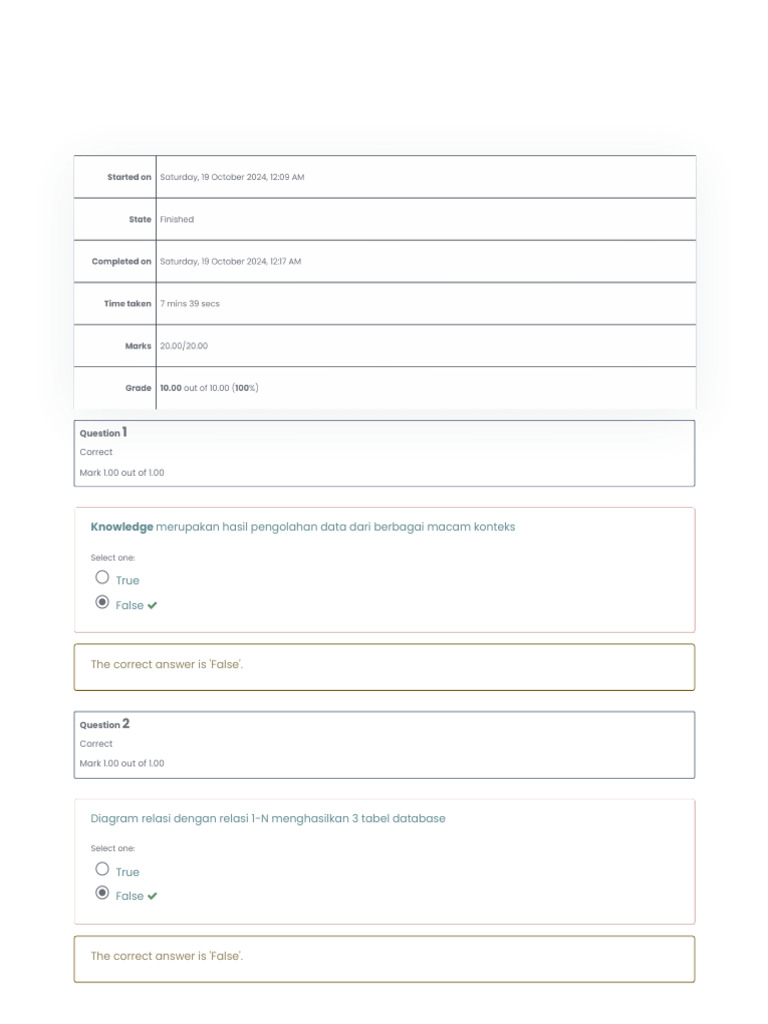 Kuis Database dan ORM: Jawaban Benar | PDF
