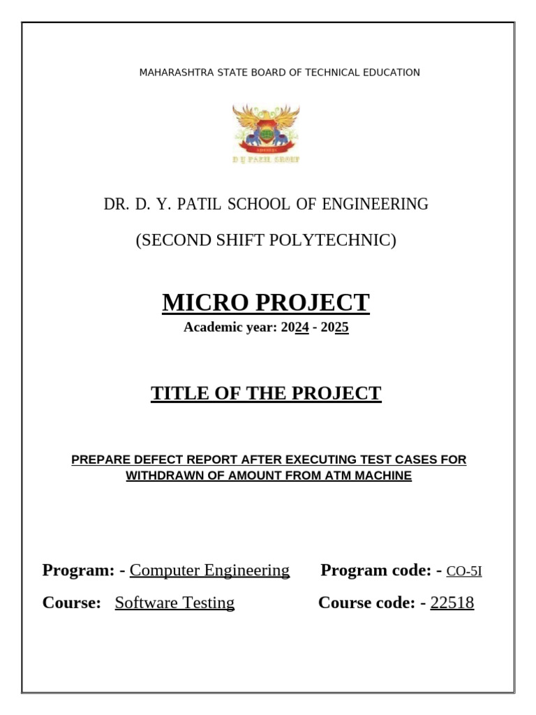 STE - Microproject Pratik | PDF | Automated Teller Machine | Personal Identification Number